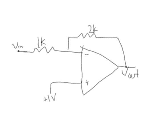 Solved non inverting input is not grounded find Vout when | Chegg.com