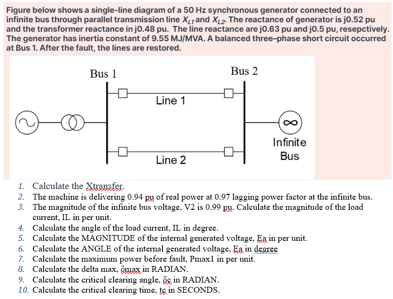 Solved 1. ﻿Calculate the Xtransfer. 2. ﻿The machine is | Chegg.com