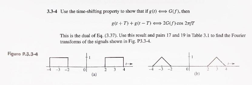 Solved 3.3-4 Use the time-shifting property to show that if | Chegg.com