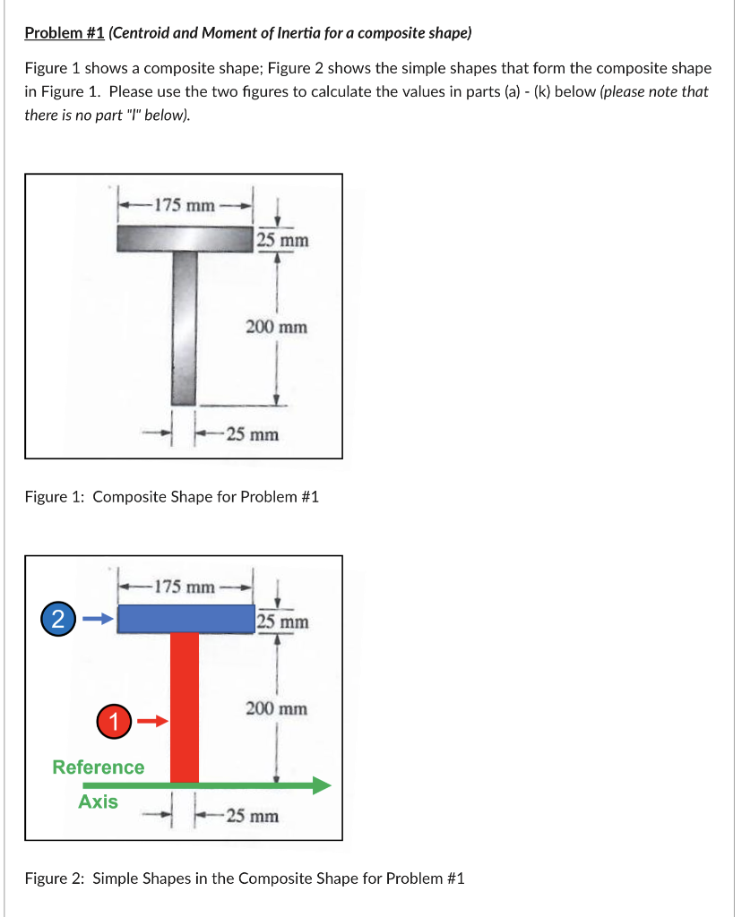 Moment Of Inertia And Centroid Of A Simple Composite Shape