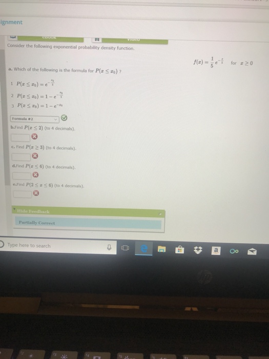 Solved ignment Consider the following exponential | Chegg.com Solved ignment Consider the following exponential | Chegg.com