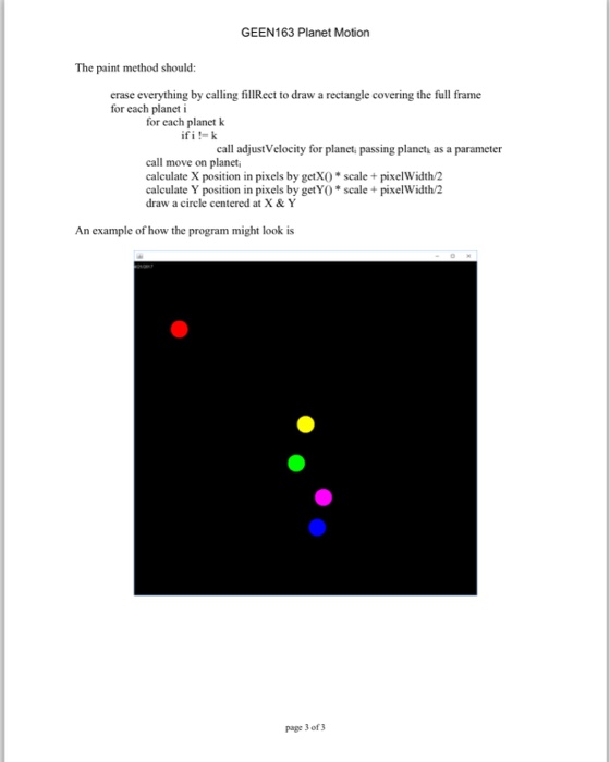 Solved GEEN163 Planet Motion Write a program that | Chegg.com