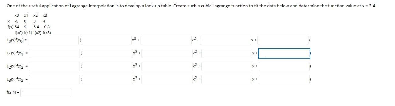 Solved One of the useful application of Lagrange | Chegg.com