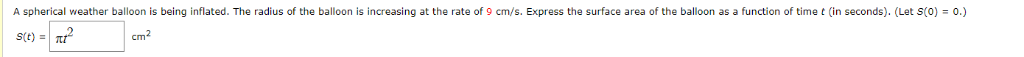 Solved A spherical weather balloon is being inflated. The | Chegg.com