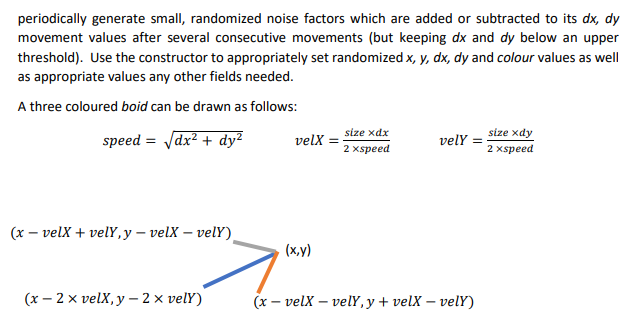 Boids are a popular flocking simulation algorithm. | Chegg.com