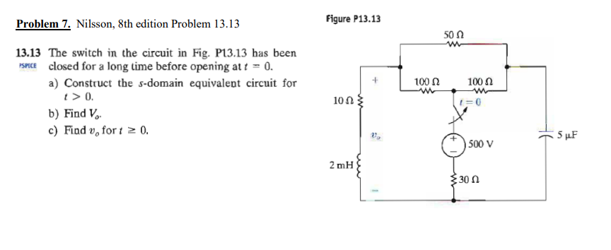 Solved Problem 7. Nilsson, 8th edition Problem 13.13 Figure | Chegg.com