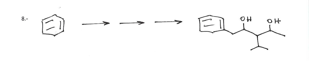 Solved Complete the synthesis and show each reactant and | Chegg.com