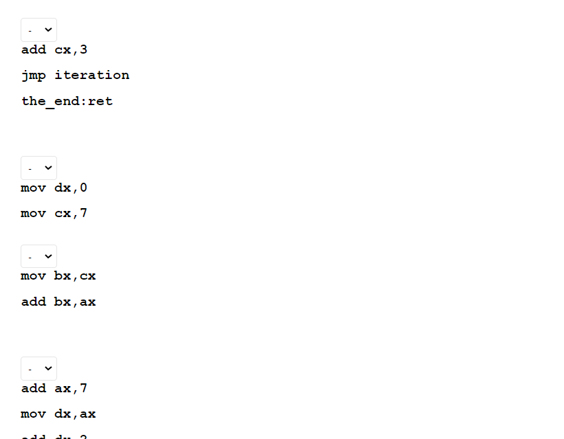 Solved Question 7 Please order the assembly codes to obtain | Chegg.com