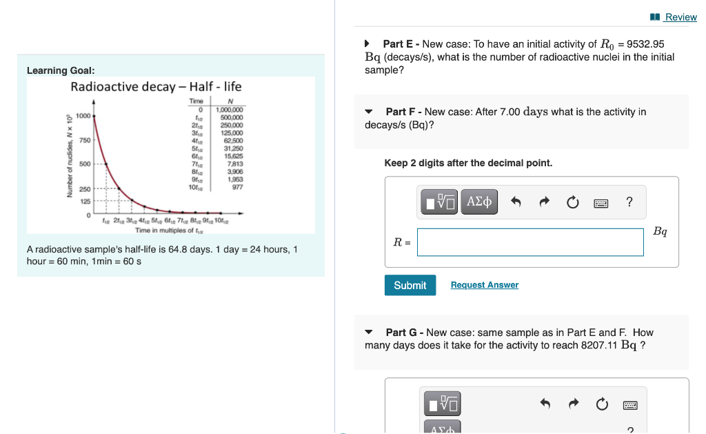 Solved Review Part E - New case: To have an initial activity | Chegg.com