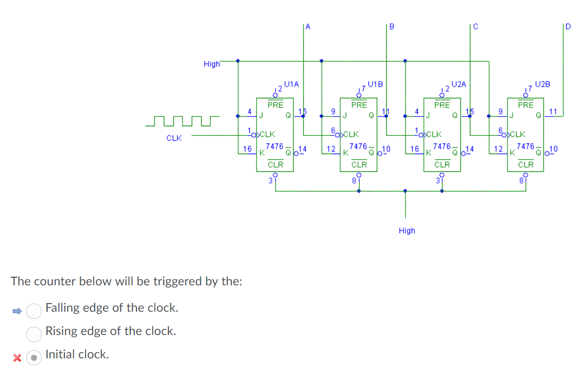 Solved How can you determine what will trigger the counter | Chegg.com