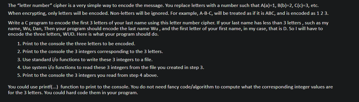Solved PLEASE COMPLETE IN C PROGRAMMING! Thank you SO much | Chegg.com