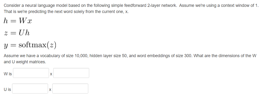 Solved Consider a neural language model based on the | Chegg.com