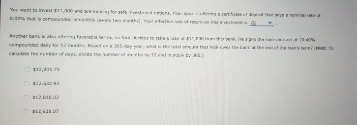 Solved 12. Non annual compounding period The number of | Chegg.com