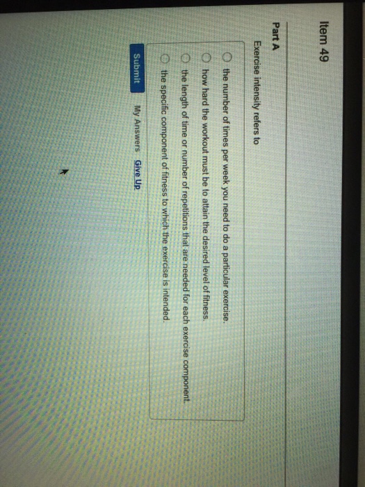 Solved Item 41 Part A contain at least 95 percent organic | Chegg.com