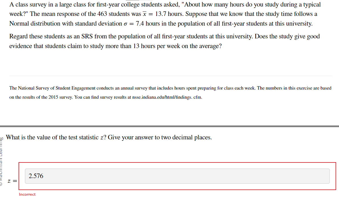 Solved A class survey in a large class for first-year | Chegg.com