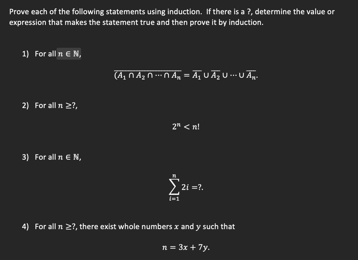 Prove each of the following statements using | Chegg.com