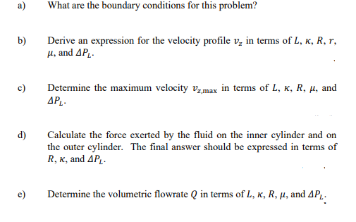 Solved 3. Consider the pressure-driven flow of an | Chegg.com