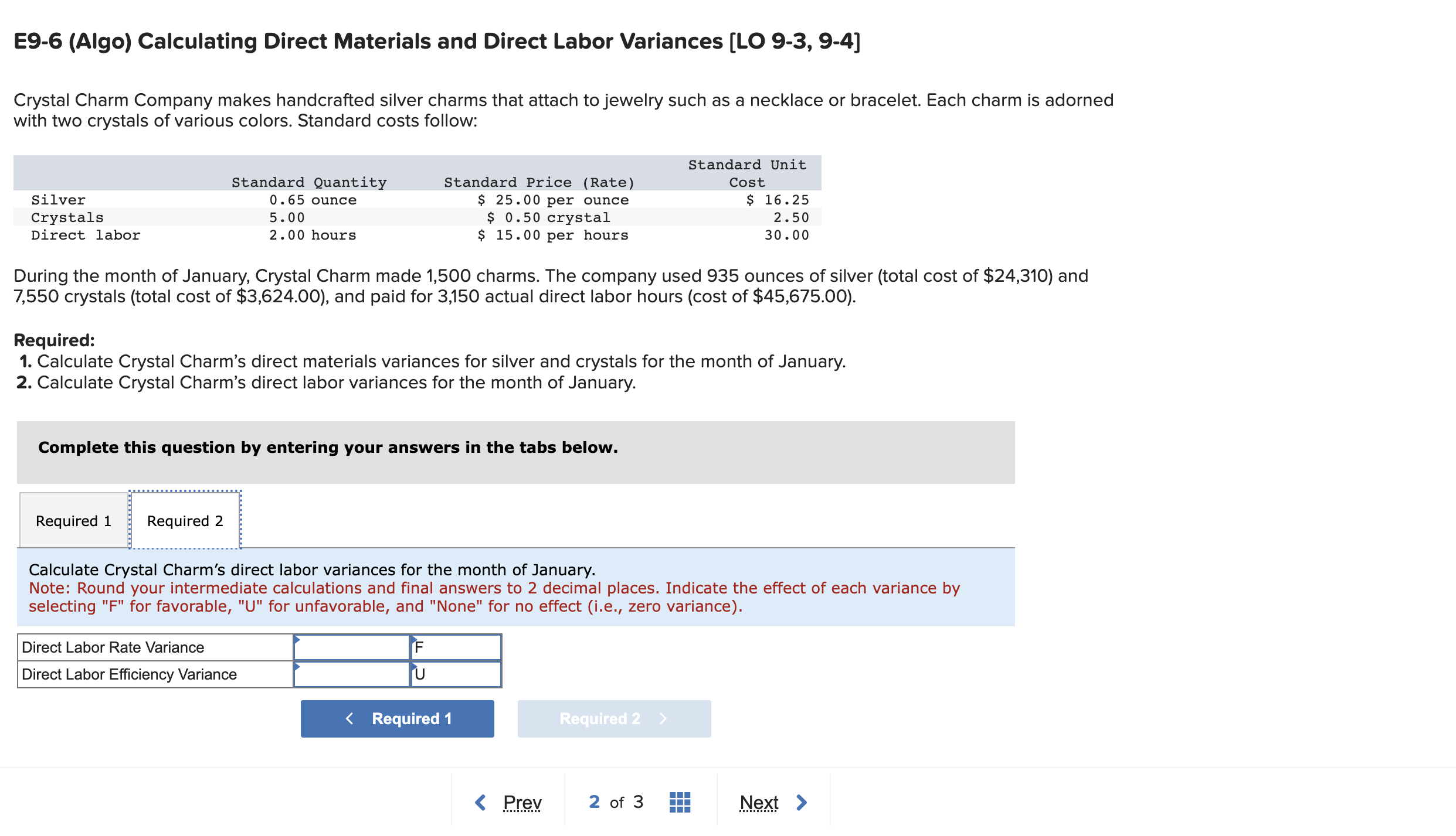 Solved E9-6 (Algo) Calculating Direct Materials and Direct | Chegg.com