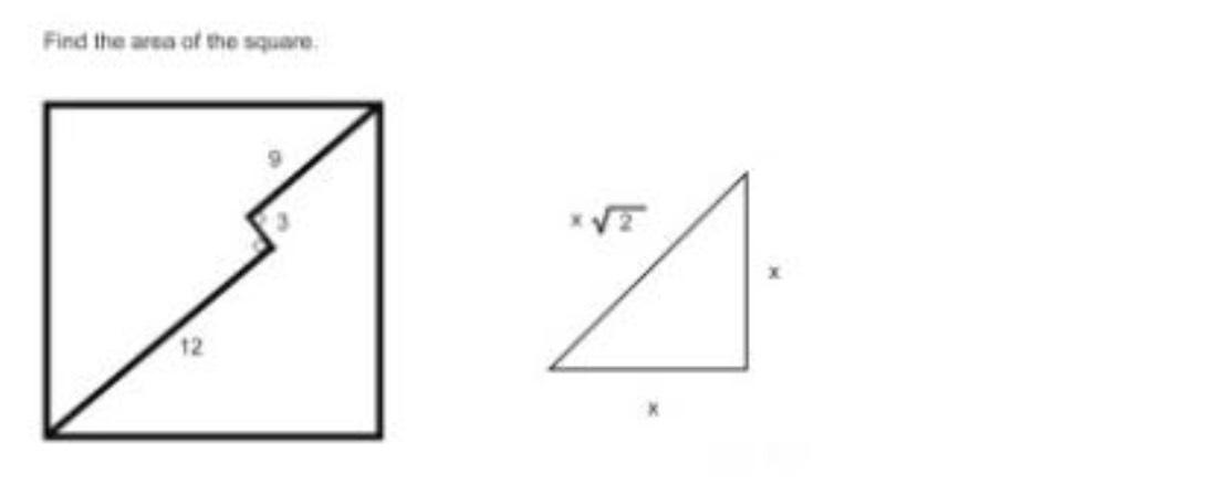 Solved Find the area at the square 서 기 | Chegg.com