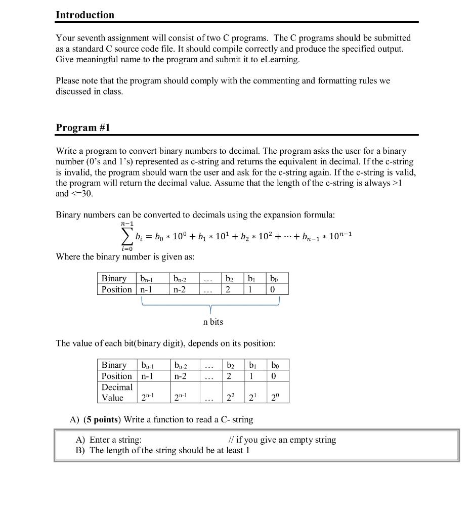 Solved Introduction Your seventh assignment will consist of | Chegg.com