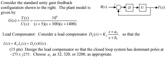 Solved Consider the standard unity gain feedback | Chegg.com