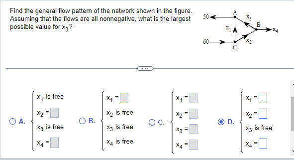 Solved Find the general flow pattern of the network shown in | Chegg.com