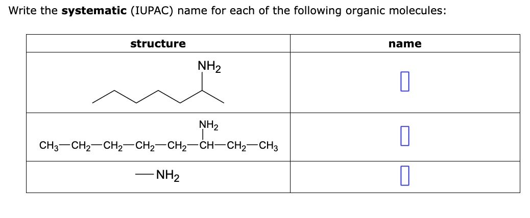 Solved Nrite the systematic (IUPAC) name for each of the | Chegg.com Solved Nrite the systematic (IUPAC) name for each of the | Chegg.com