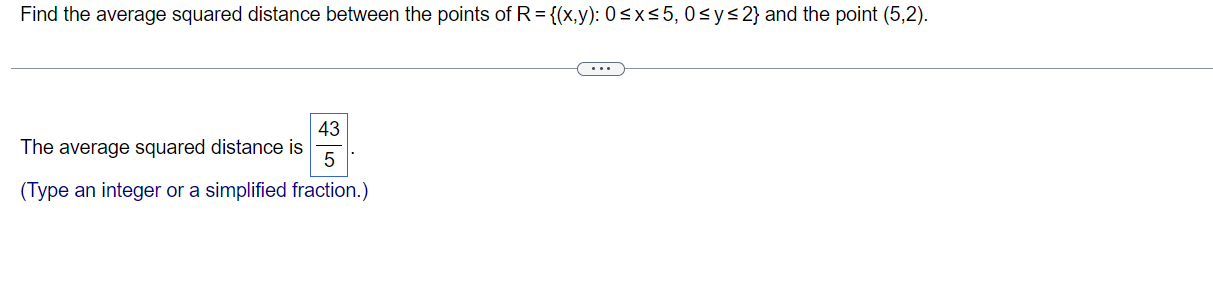 Solved Find the average squared distance between the points | Chegg.com