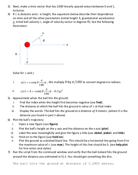 Solved 2. Throwing a ball Below are all the steps you need | Chegg.com