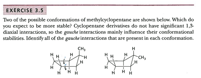 Solved Identify all of the gauche interactions that are | Chegg.com