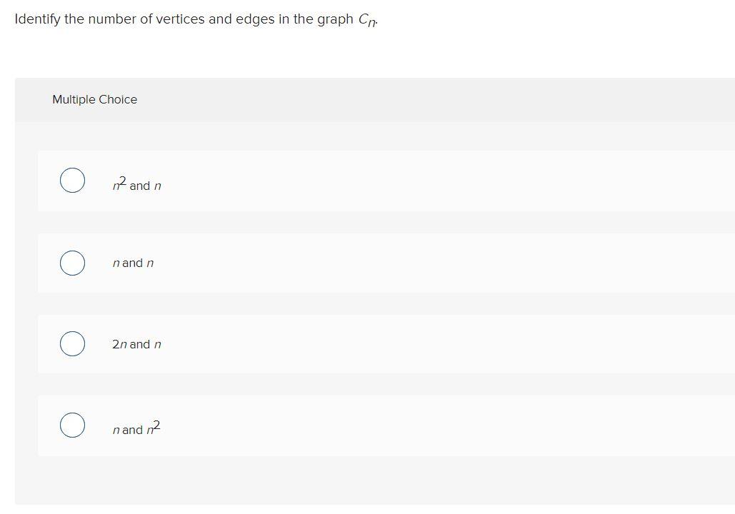 Solved Identify the number of vertices and edges in the | Chegg.com
