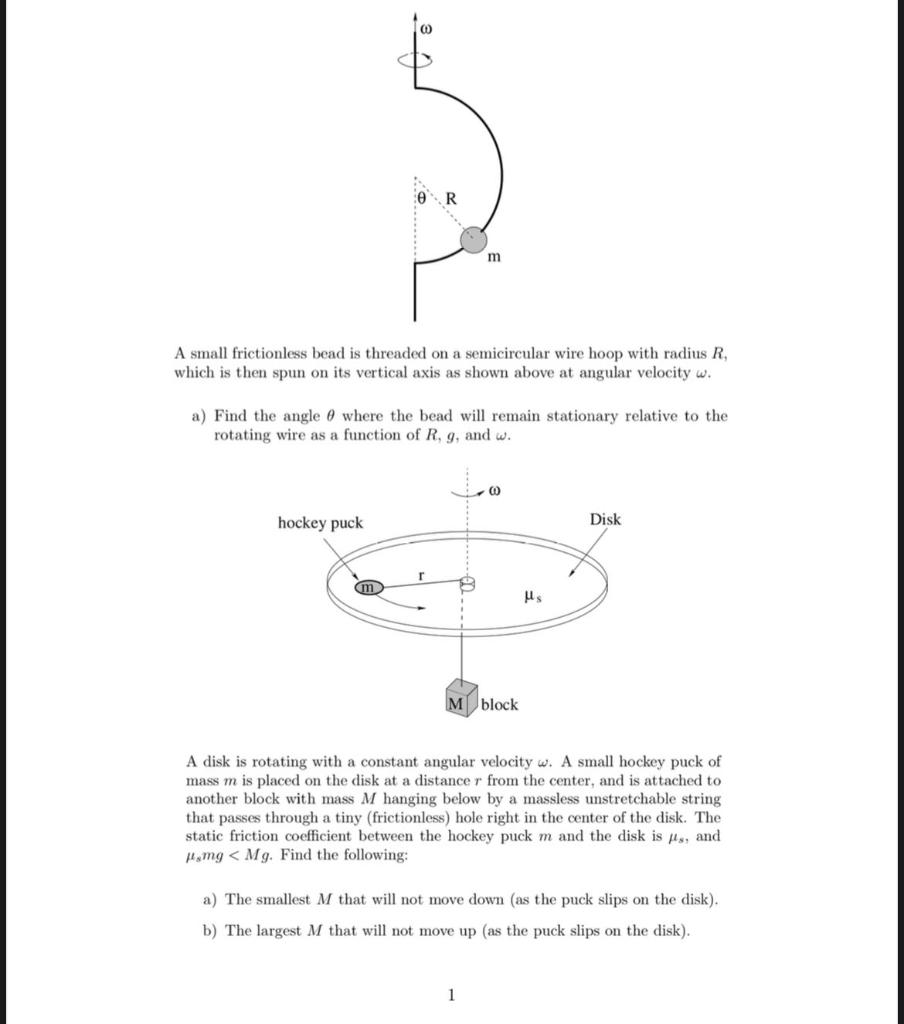 Solved 0 R m A small frictionless bead is threaded on a | Chegg.com