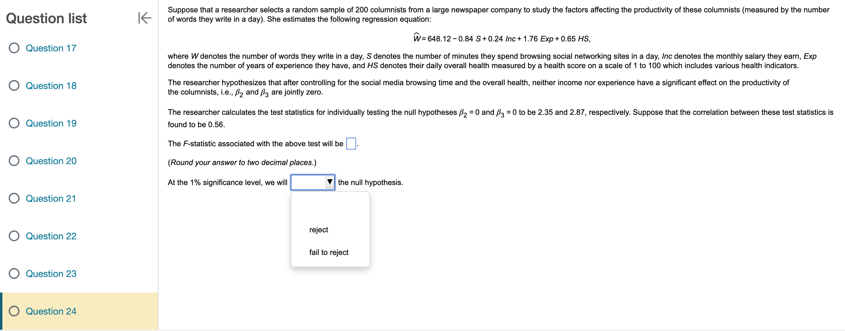 Solved Question list Question 17 Question 18 Question 19 | Chegg.com Solved Question list Question 17 Question 18 Question 19 | Chegg.com