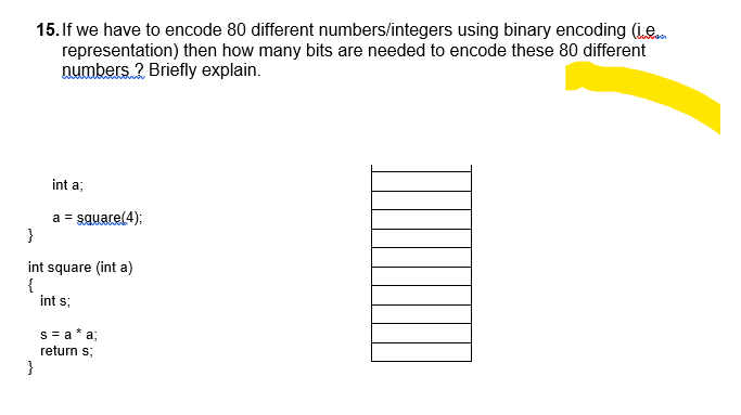 Solved 15. If we have to encode 80 different | Chegg.com