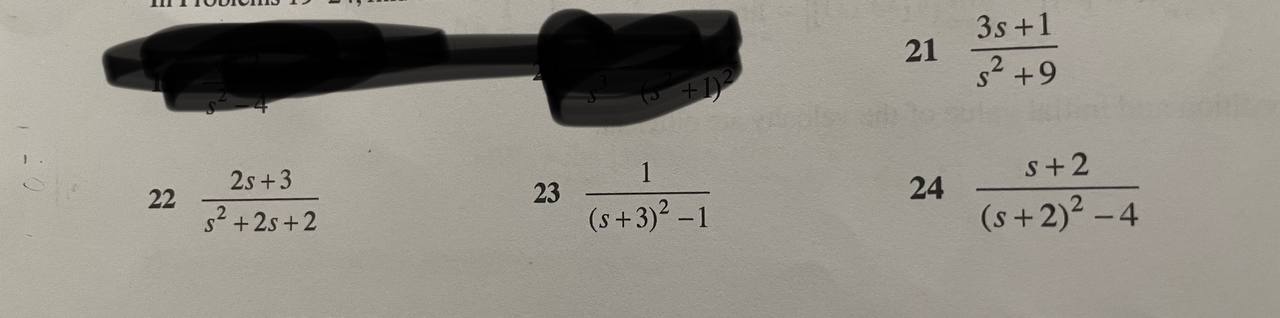 Solved 22s2+2s+22s+3 23(s+3)2−11 21s2+93s+1 24(s+2)2−4s+2 | Chegg.com