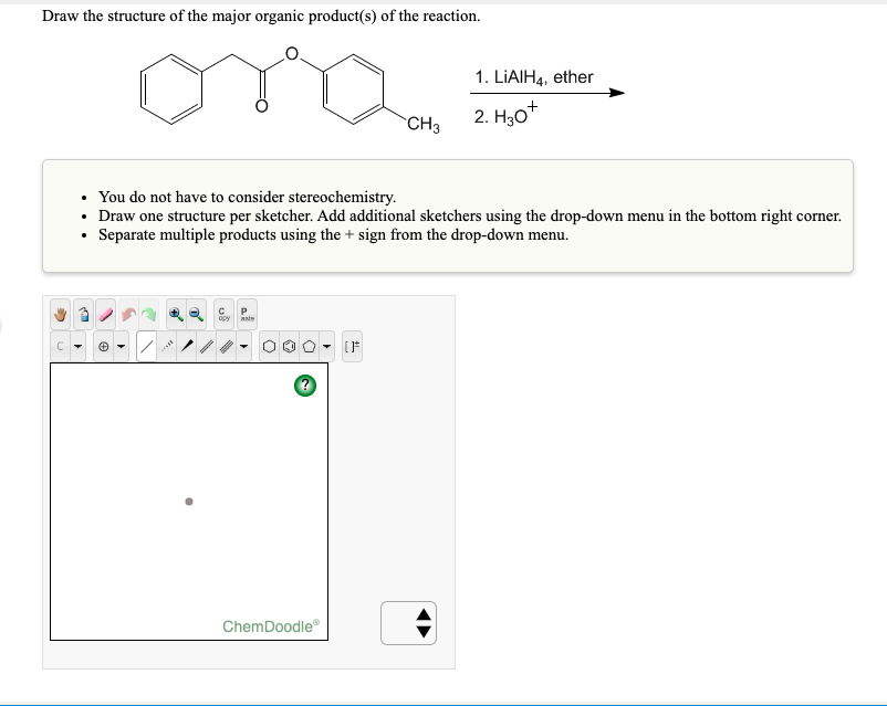 Solved Draw the structure of the major organic product(s) of | Chegg.com