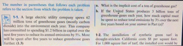 Solved The number in parentheses that follows each problem | Chegg.com