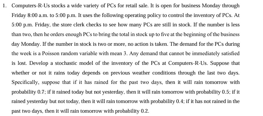 1. ﻿Computers-R-Us stocks a wide variety of PCs for | Chegg.com