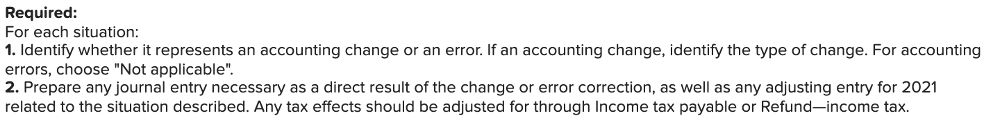 Solved Problem 20-13 (Algo) Accounting changes and error | Chegg.com