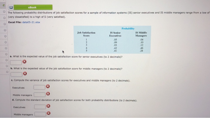 Solved O The following probability distributions of job | Chegg.com