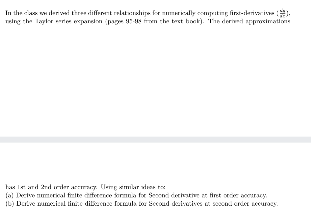In the class we derived three different relationships | Chegg.com