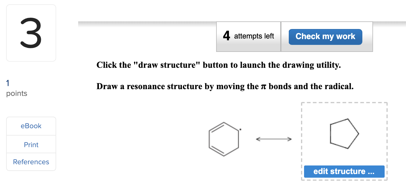 Solved 3 4 attempts left Check my work Click the "draw | Chegg.com