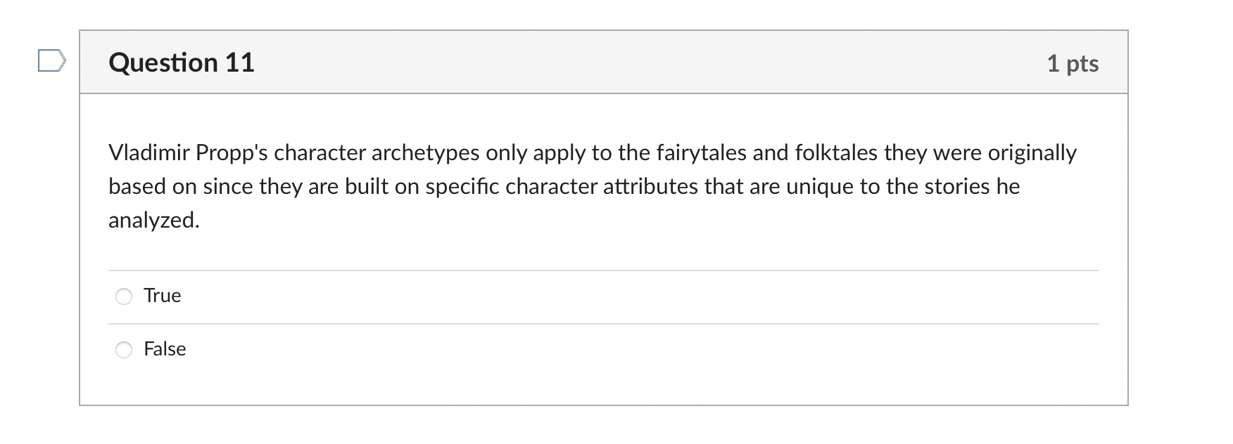 Solved Vladimir Propp's character archetypes only apply to | Chegg.com