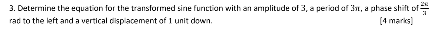 Solved 210 3. Determine the equation for the transformed | Chegg.com
