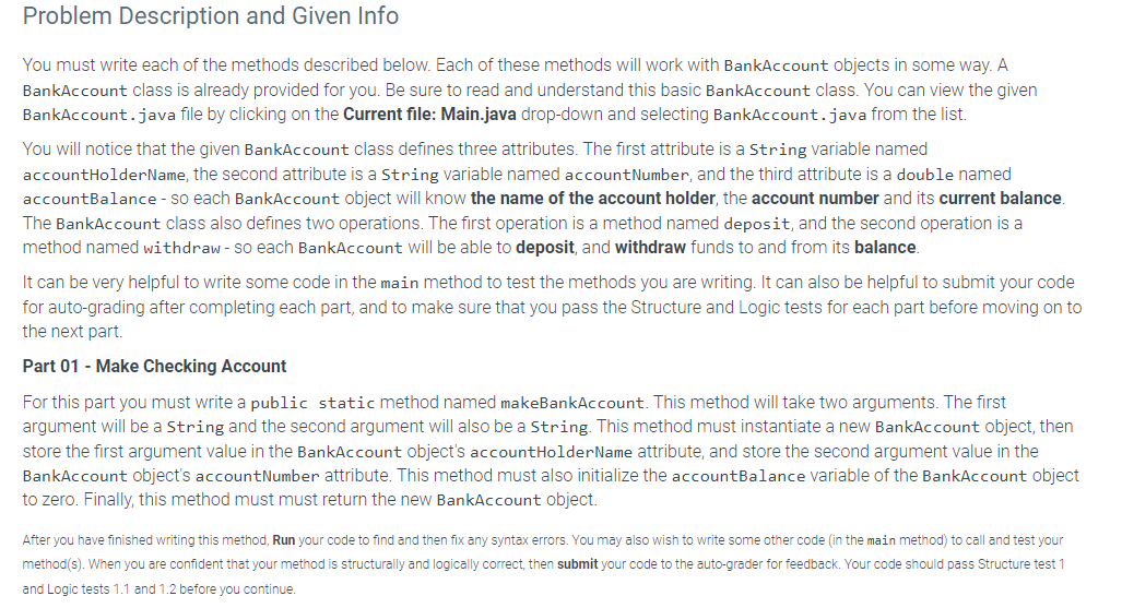 Solved Problem Description And Given Infoyou Must Write Each Chegg