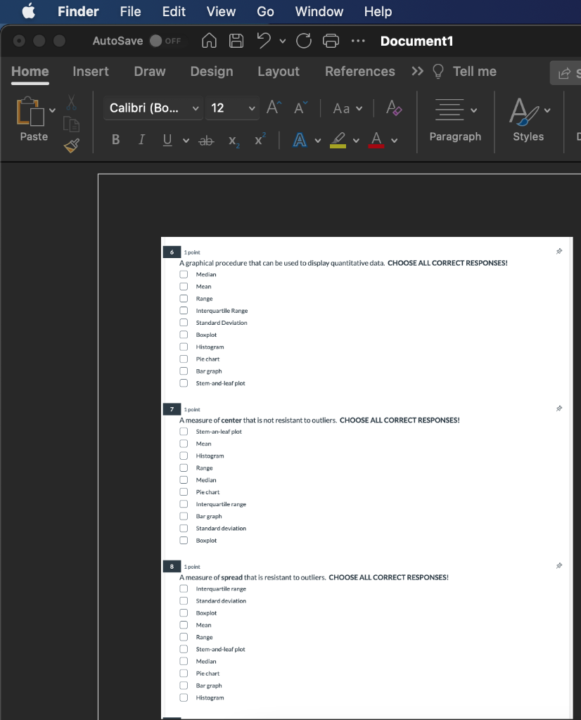 Solved Finder File Edit View Go Window Help AutoSave OFF A a | Chegg.com