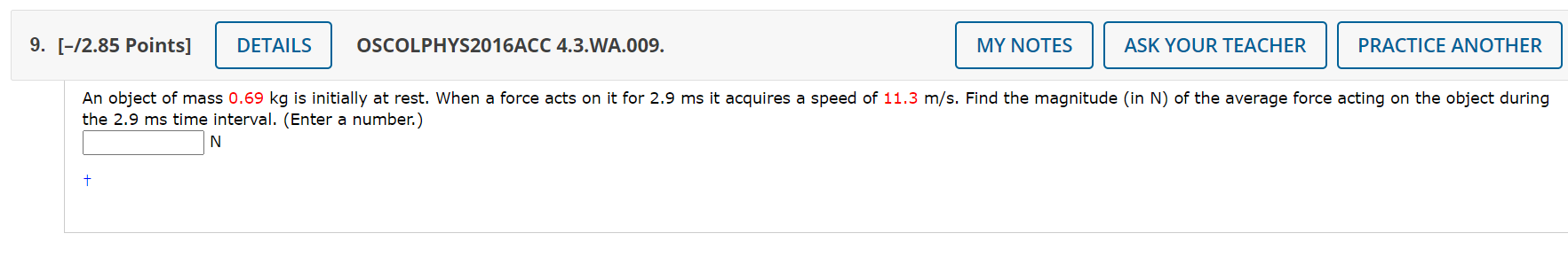 Solved SNHU PHY 150 Module 8 WebAssign questions | Chegg.com