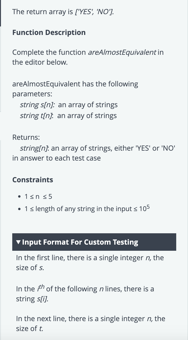 Solved Two strings are considered "almost equivalent" if | Chegg.com