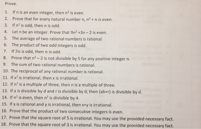 Solved Discrete Math. Must state hypothesis, conclusion, | Chegg.com