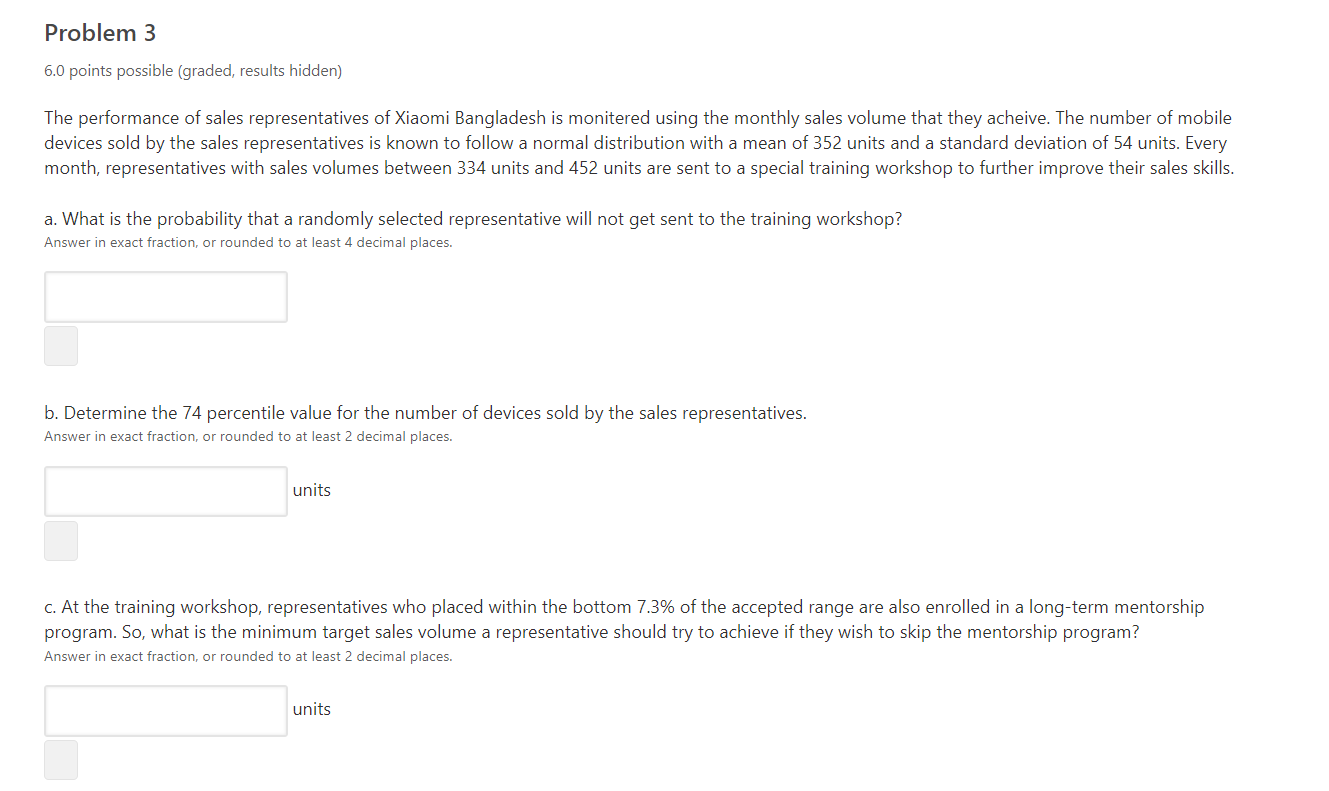 Solved Problem 3 6.0 points possible (graded, results | Chegg.com